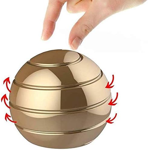 VCOSTORE Kinetic Desk Toy Metal Spinner Ball Gyroscope with Optical ...