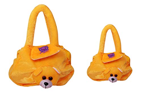 REMI INTERNATIONAL SOFT TOYS Kid's Plush Purse with Lock (Brown ...