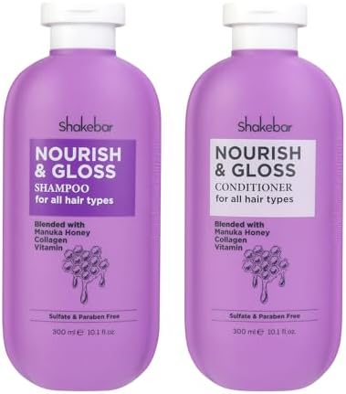 Amazon.com : Shakebar Honey Shampoo and Conditioner Set, Manuka Honey ...