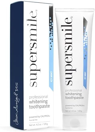 Amazon.com : Supersmile ICY Mint Fluoride-Free – Whitening Toothpaste ...