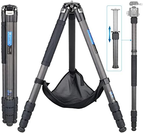 Amazon.com : Compact Design Carbon Camera Tripod with Stone Bag 32.5mm ...
