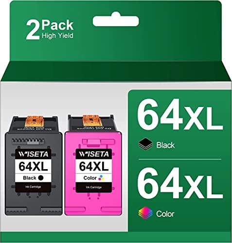 64 XL for HP 64 Ink Cartridges Black/Color Combo Pack for HP Ink 64 XL ...