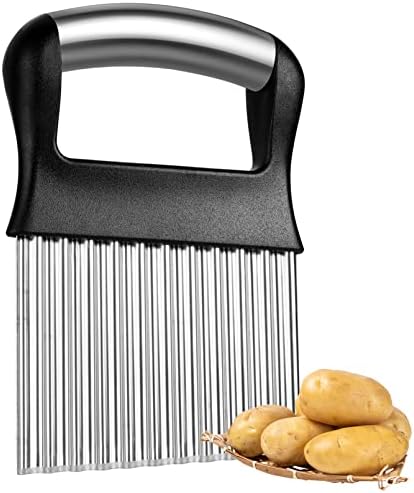 Crinkle Cutter Knife Vegetable French Fry Slicer Potato Carrot Chipper ...
