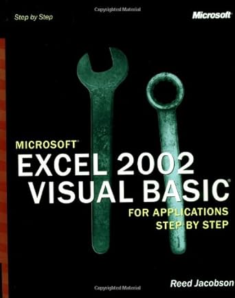 Microsoft Excel 2002 Visual Basic for Applications Step by Step : Buy Online at Best Price in ...