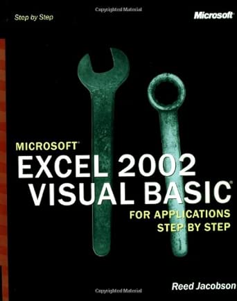 Microsoft® Excel 2002 Visual Basic® for Applications Step by Step : Jacobson, Reed: Amazon.com ...