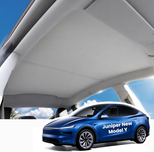Amazon.com: ThinSGO for Tesla Model Y Roof Sunshade – Custom Glass Roof ...