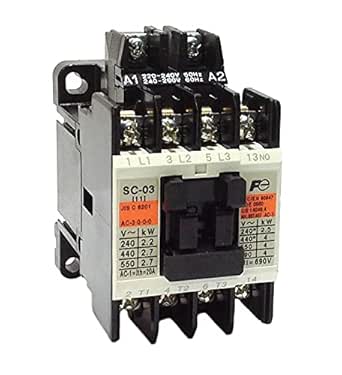Amazon.co.jp: SC03-1A/240 | SC11AA-P10 | FUJI SC-03 1A AC220/240V コンタ ...