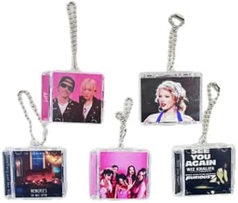 Amazon.com: Pahdecor Customizable NFC Music Keychain, Mini Photo Album ...