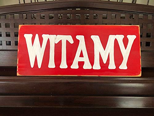 Amazon.com: Adonis554Dan WITAMY Welcome in Polish Poland Heritage Sign ...