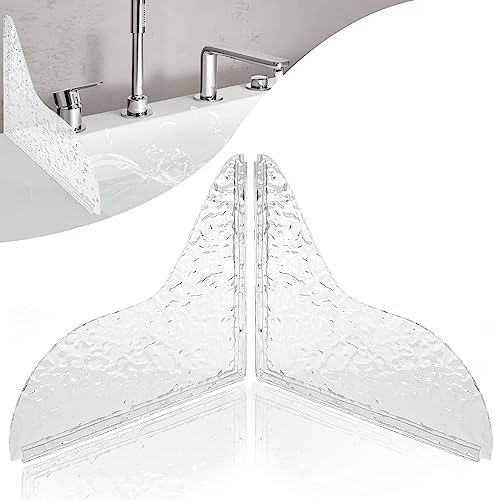 Amazon.com: 2Pcs Bathtub Splash Guards, Acrylic Shower Splash Guard ...