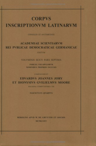 Amazon.com: Vocabula N-S (Latin Edition): 9783110065114: Henzen ...