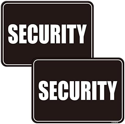 GEEKBEAR Security Sign Magnet (2 Pack) - Reflective, Durable & Eye ...