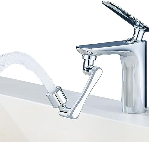 Berkebun Faucet Extender for Bathroom and Kitchen Sink, 1080° Swivel ...