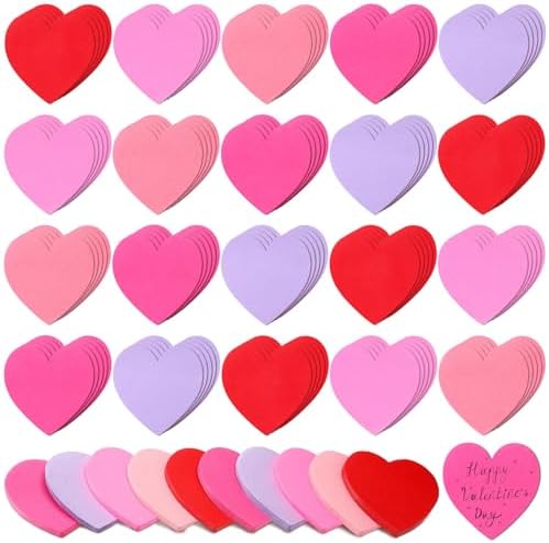 Amazon.com : Thenshop 120 Pack 6000 Sheets Heart Sticky Notes Valentine ...