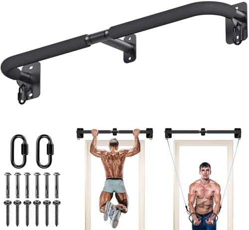 Amazon.com : SELEWARE Pull Up Bar Wall Mount Heavy Duty Joist Mount ...