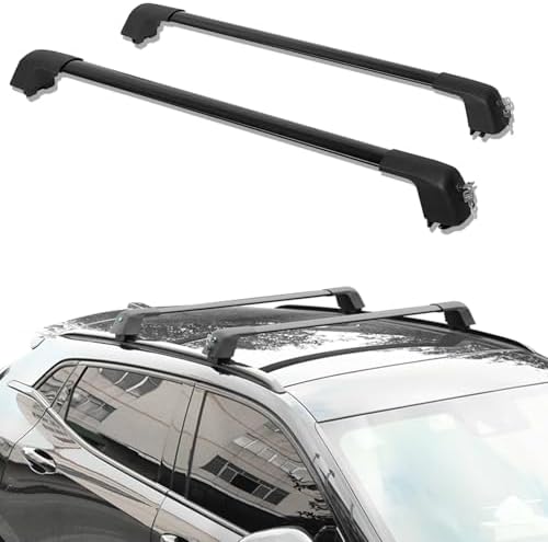 AUTOXBERT 2PCS Car Roof Racks Roof Bars Universal Cross Bars for Flush ...