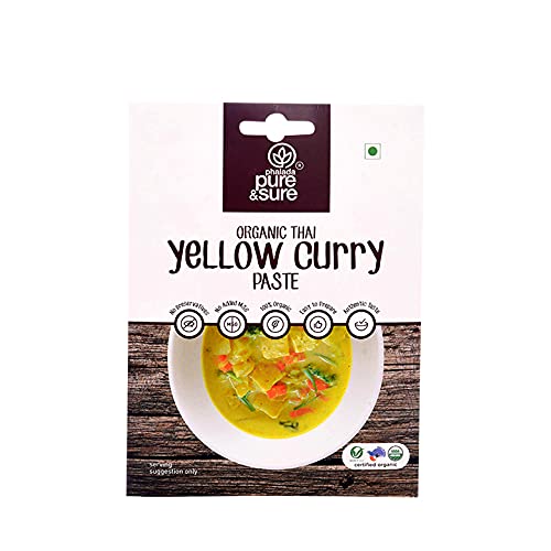 Amazon.com : Pure & Sure Organic Yellow Curry Thai Paste | Kitchen ...
