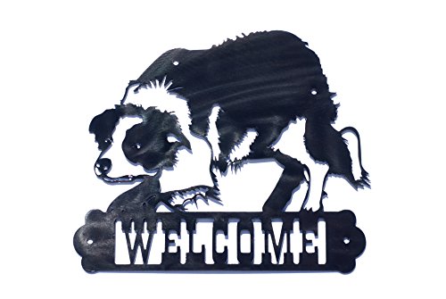 Amazon.com: Working Border Collie Welcome Sign - CAN BE CUSTOMIZED ...