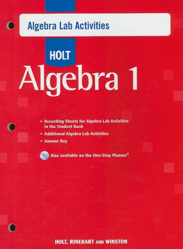 Amazon | Algebra 1, Grade 9 Algebra Lab Activities With Answers: Holt ...
