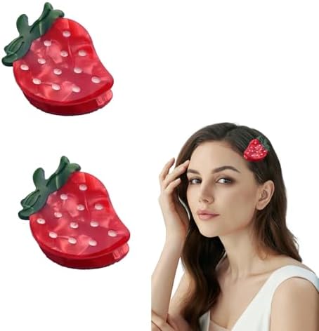 Amazon.com : Hapdoo Strawberry Hair Clips, Strawberry Hair Accessories ...