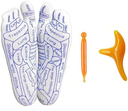 Amazon.com: VFUX Reflexology Socks with Tools, Acupressure Socks with ...