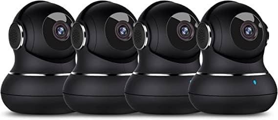 Little elf Camera 4 Pack, 2K Indoor Security Camera 360° Motion ...