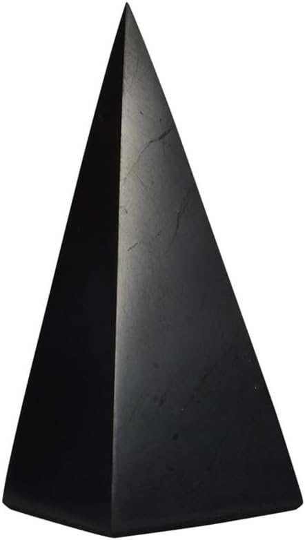 Amazon.com: Shungite World Authentic Tall Shungite Pyramid Unpolished ...