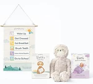 Amazon.com: Slumberkins 18 Piece Visual Schedule for Kids - Sloth Kin ...