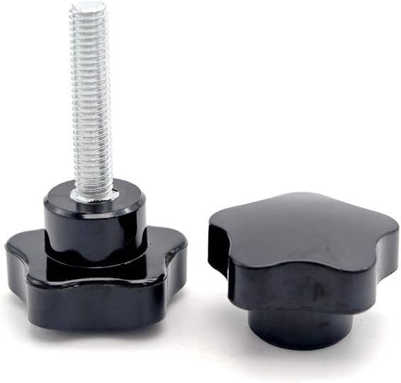 uxcell Clamping Handle Screw Knobs Handle M8 x 25mm Threaded Star-Shape ...