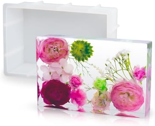 Amazon.com: Large Rectangular Resin Molds, Epoxy Resin Casting Deep ...