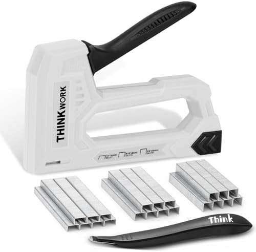 Amazon.com: THINKWORK Light Duty Staple Gun - Upholstery Staple Gun for ...