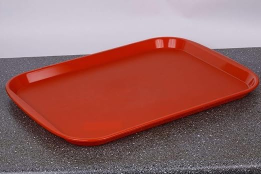 Kitchen Trust® Fiber Serving Trays 18" Rectangular Plastic Trays for ...