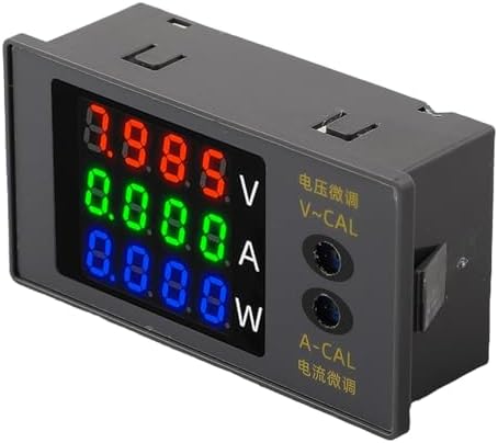 Amazon.com: Digital Voltmeter Ammeter, DC 0-100V 10A 1000W LED ...