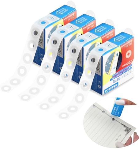 Reinforcements for Paper Holes, Kaluofan 1000 Pack of 1/4 Inch Hole ...