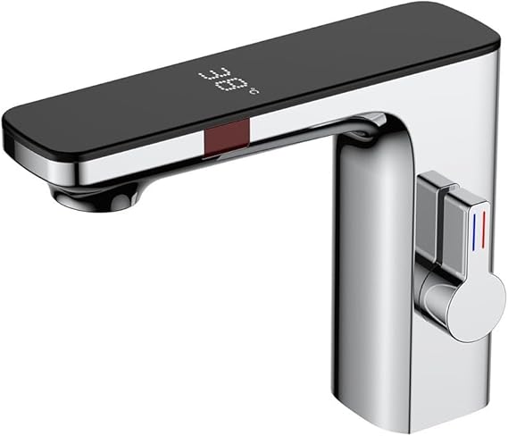 Oniissy Infrared Sensor Basin Mixer Tap, Touchless Tap for Bathroom ...