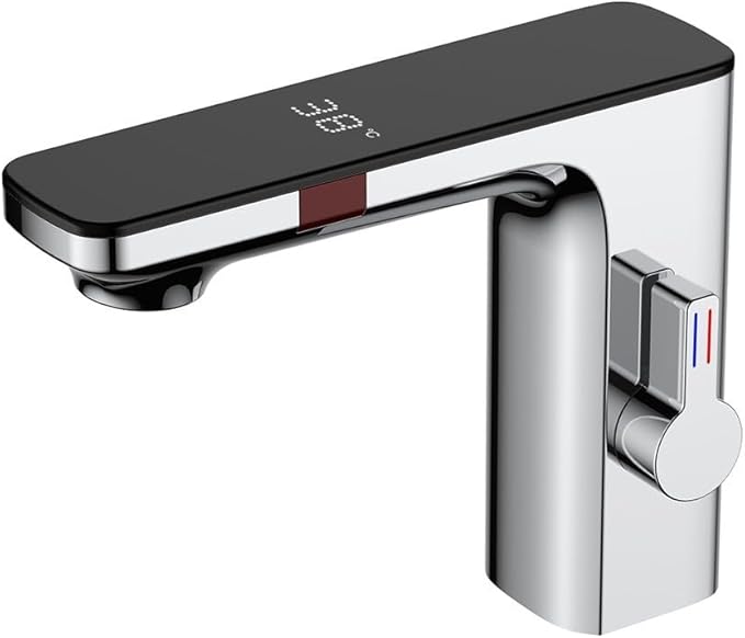 Oniissy Infrared Sensor Basin Mixer Tap, Touchless Tap for Bathroom ...