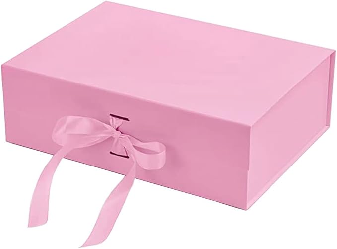 Gexmile Rosa Scatola Regalo Pieghevole Grande Pacco Regalo con Coperchi ...