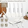 Amazon.com: TeamFar Kitchen Utensils, 8PCS Cooking Silicone Utensils ...