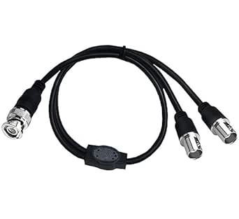 MTUERANC BNC Splitter Cable, BNC Male to Dual BNC Female Adapter Cable, BNC Coaxial Y Splitter ...