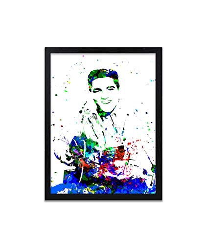 Elvis Presley Poster - 1950's Music Prints - Watercolour Print - Wall ...