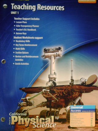 PH CA Focus on Physical Science Teaching Resources Unit 1 (P): Pearson ...