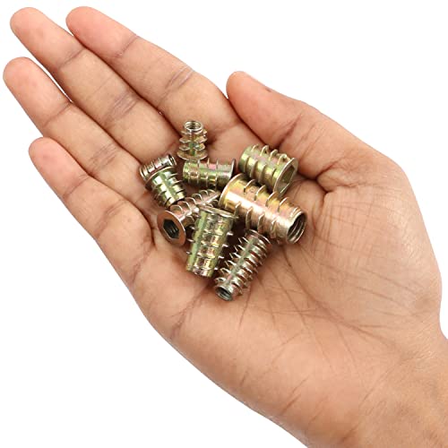 Belle Vous 200 Pack Threaded Insert Nuts Assortment Kit – M4, M5, M6 ...