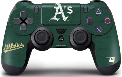 MLB Oakland Athletics Distressed Skin for Sony PlayStation 4/PS4 Dual ...