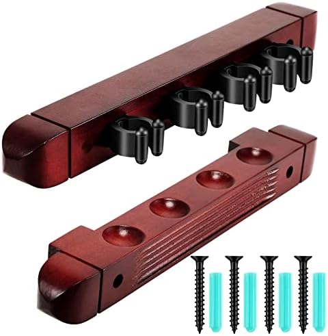 Amazon.com: MoyanSuper Wall Mounted Billiard/Pool Cue Rack (Black / 4 ...