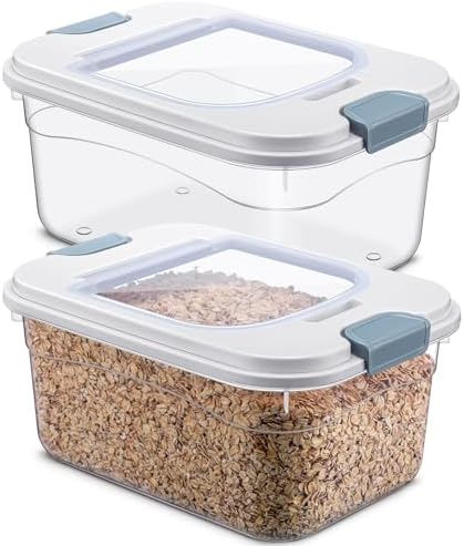 Amazon.com - Funnymoom 2 Pcs 10 Lbs Flour Storage Container with 2 Cup ...