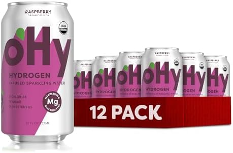 Amazon.com: oHy Cherry Lime Sparkling Water, Hydrogen Infused, USDA Organic, Magnesium, Non-GMO ...