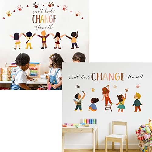 Amazon.com: Mfault Small Hands Change The World Equality Wall Decals ...