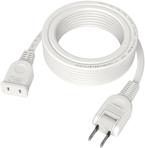 Amazon.co.jp: KIMOC 電源延長コード 7m 1口 15A 125V 1500W 電源ケーブル 7m コンセント 1個口 180度スイングプラグ 電源タップ 7メートル 火災 ...