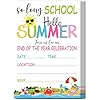 Amazon.com: End of School Year Party Invitations, So long School Hello ...