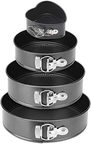 Amazon.com: isheTao Cake Pan Set for Baking, Non-Stick Springform Pans ...